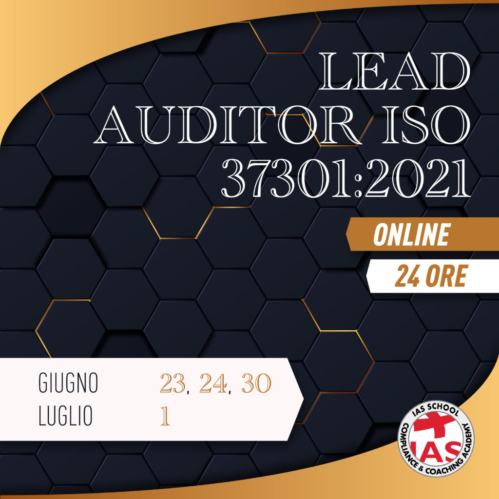 Corso per Lead Auditor ISO 37301:2021 | IAS Register AG